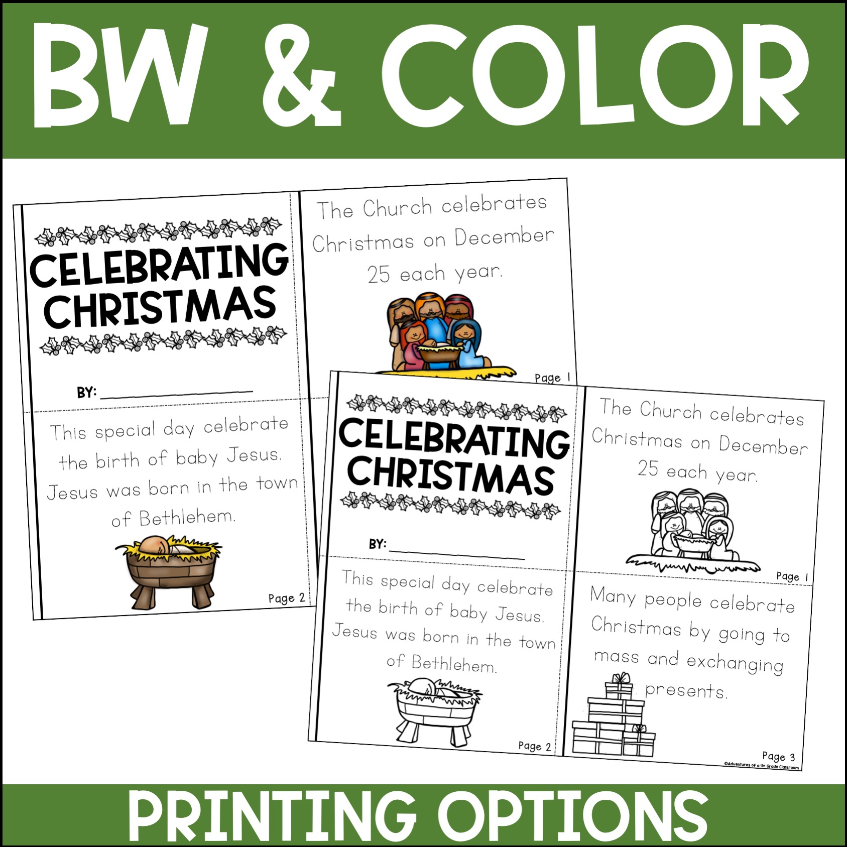 Christmas | Catholic – Adventures of a 4th Grade Classroom