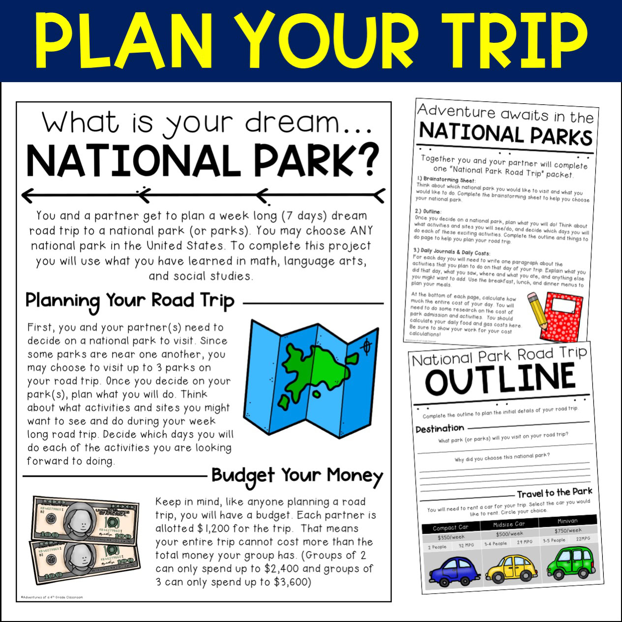 National Park Road Trip | Project Based Learning – Adventures of a 4th ...