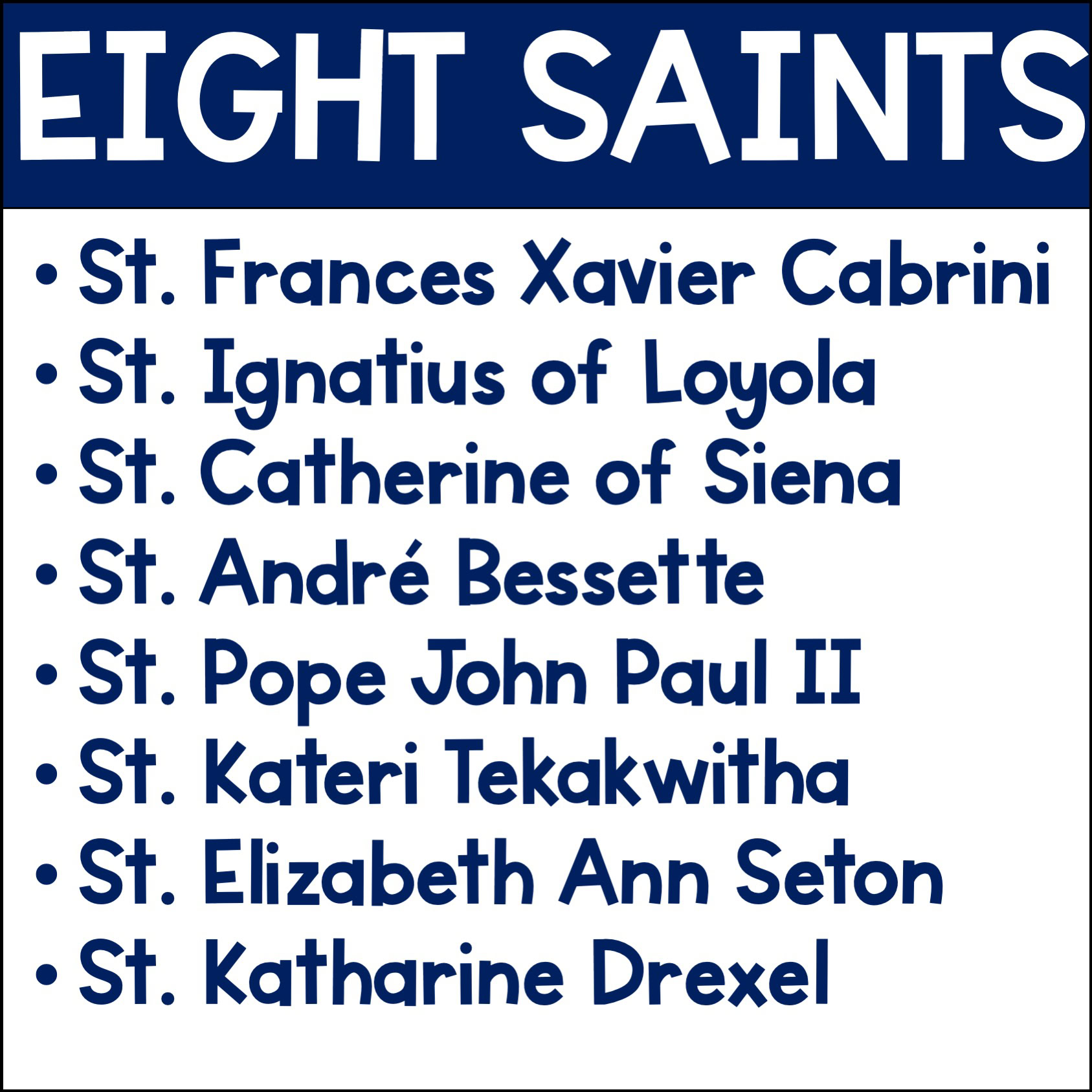 Catholic Saint Biographies- All Saints’ Day – Adventures of a 4th Grade ...
