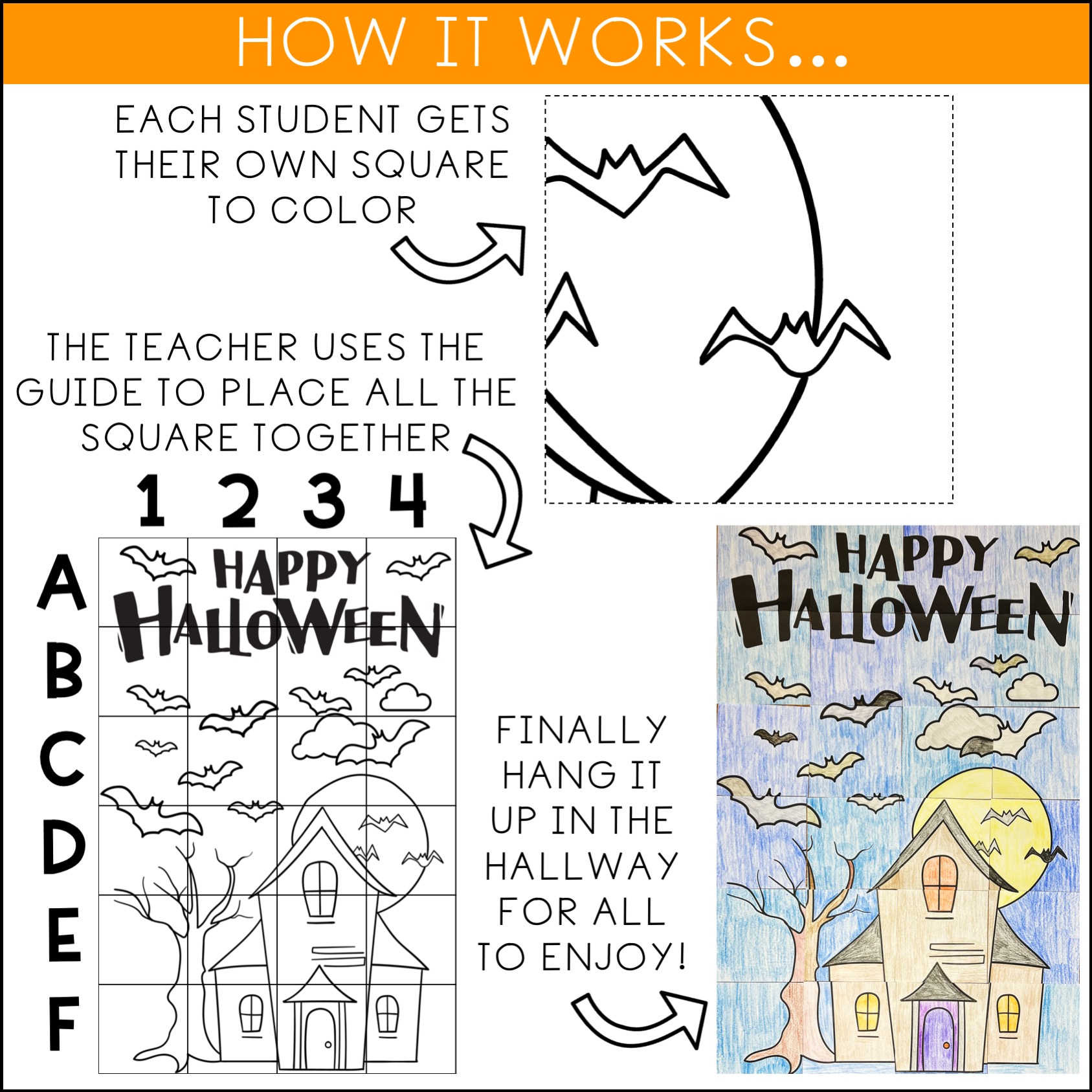 Halloween Collaborative Poster – Adventures of a 4th Grade Classroom