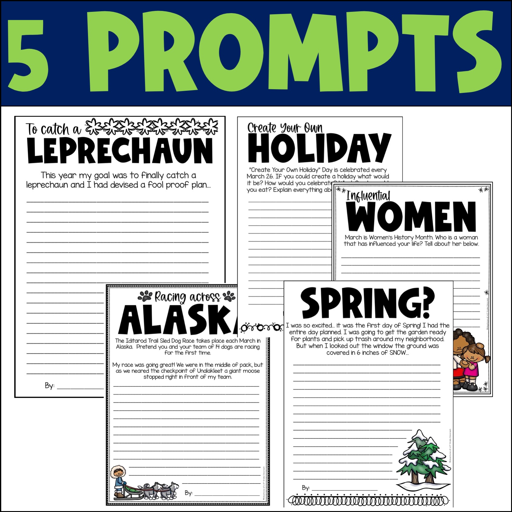 March Writing Prompts – Adventures of a 4th Grade Classroom