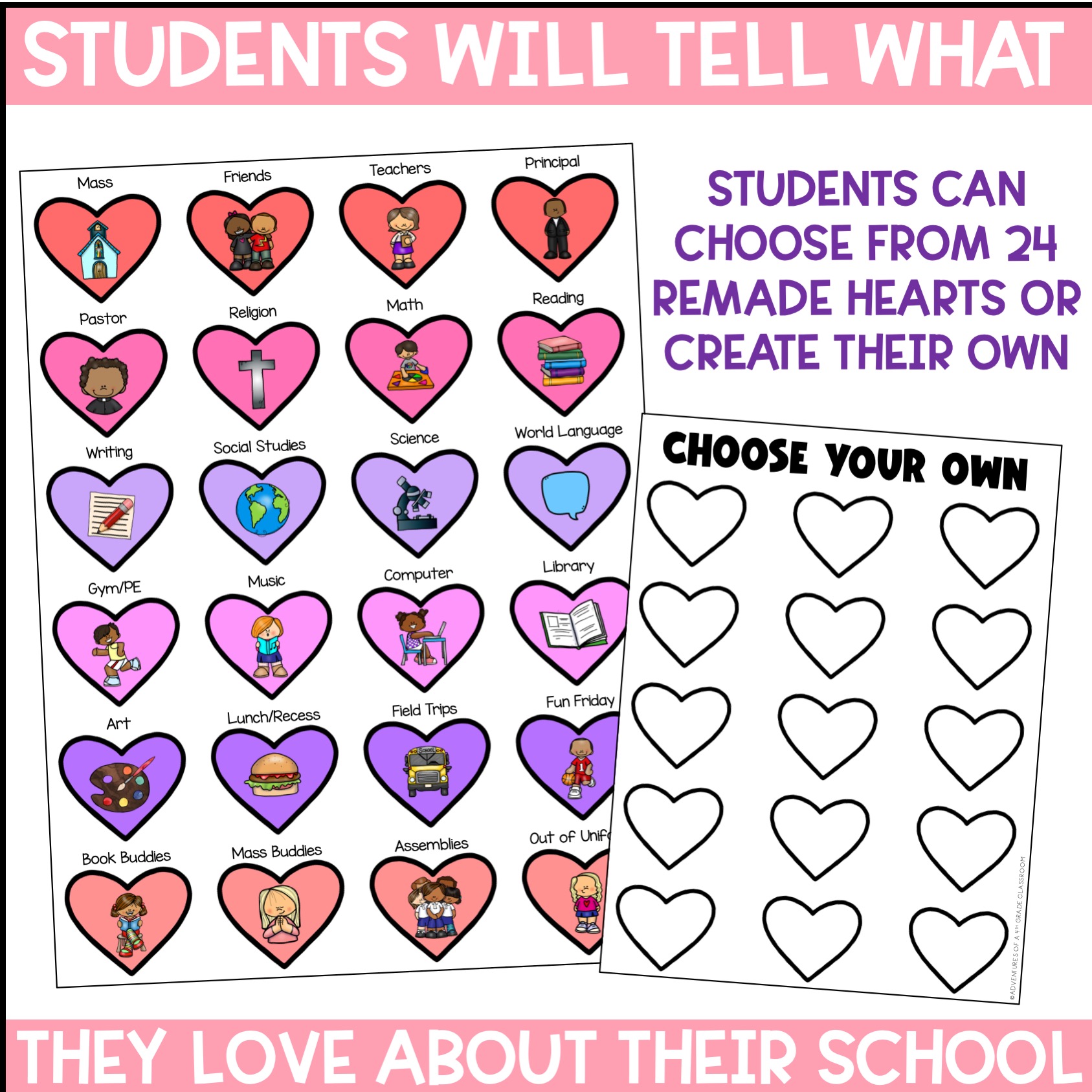 Catholic Schools Week Craft | Heart Jar Activity – Adventures of a 4th ...