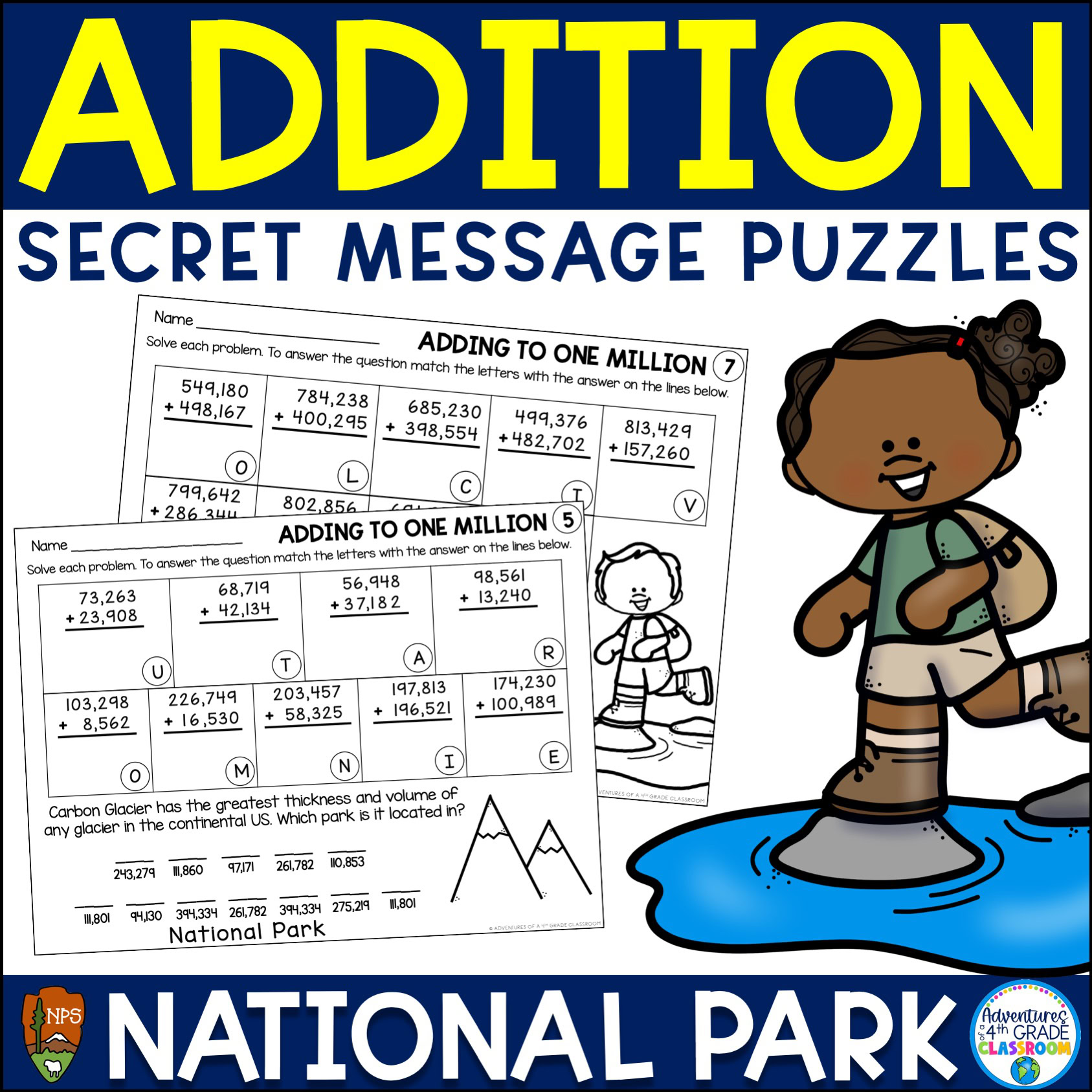 Addition of Whole Numbers | Review Puzzles – Adventures of a 4th Grade ...
