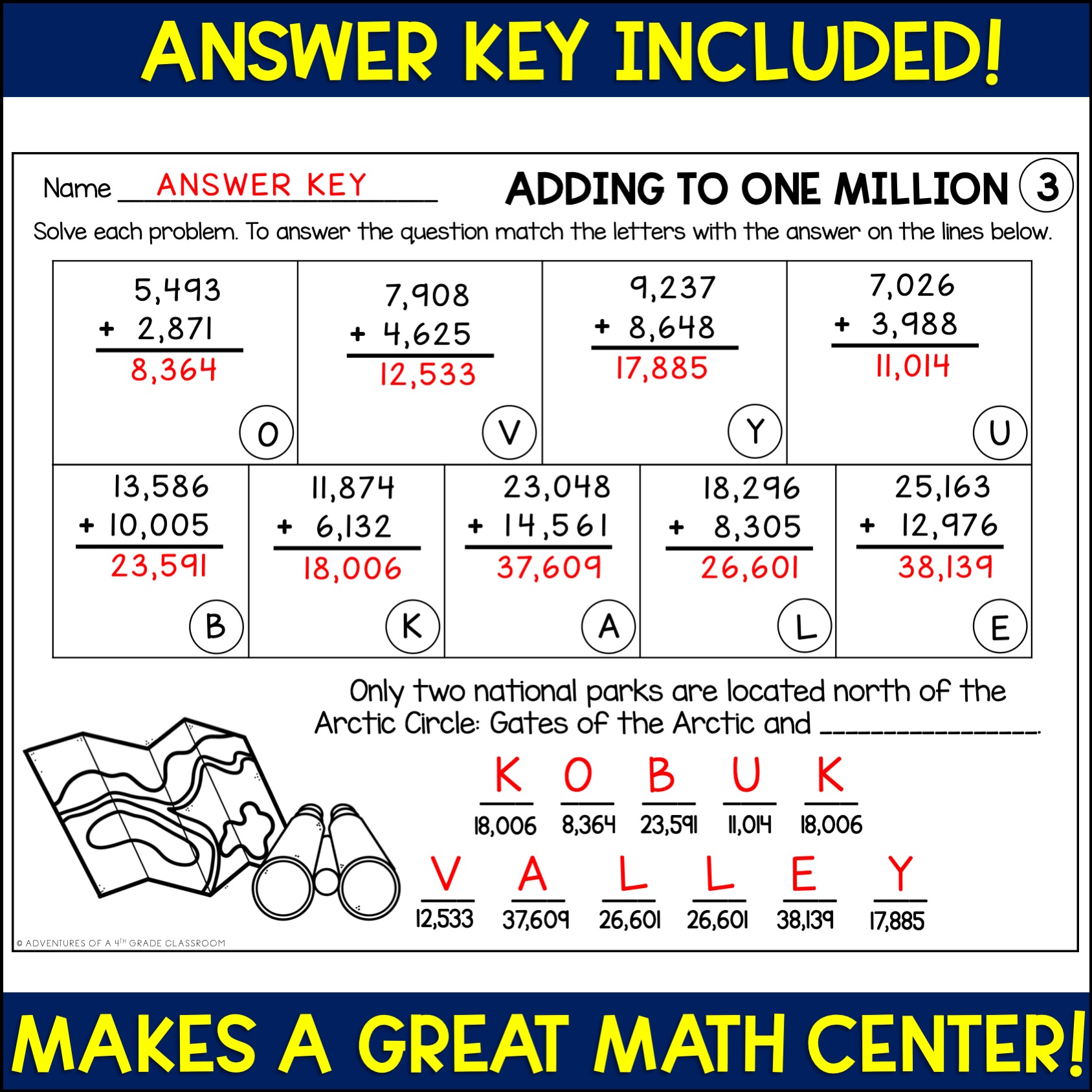 Subtraction of Whole Numbers | Review Puzzles – Adventures of a 4th ...