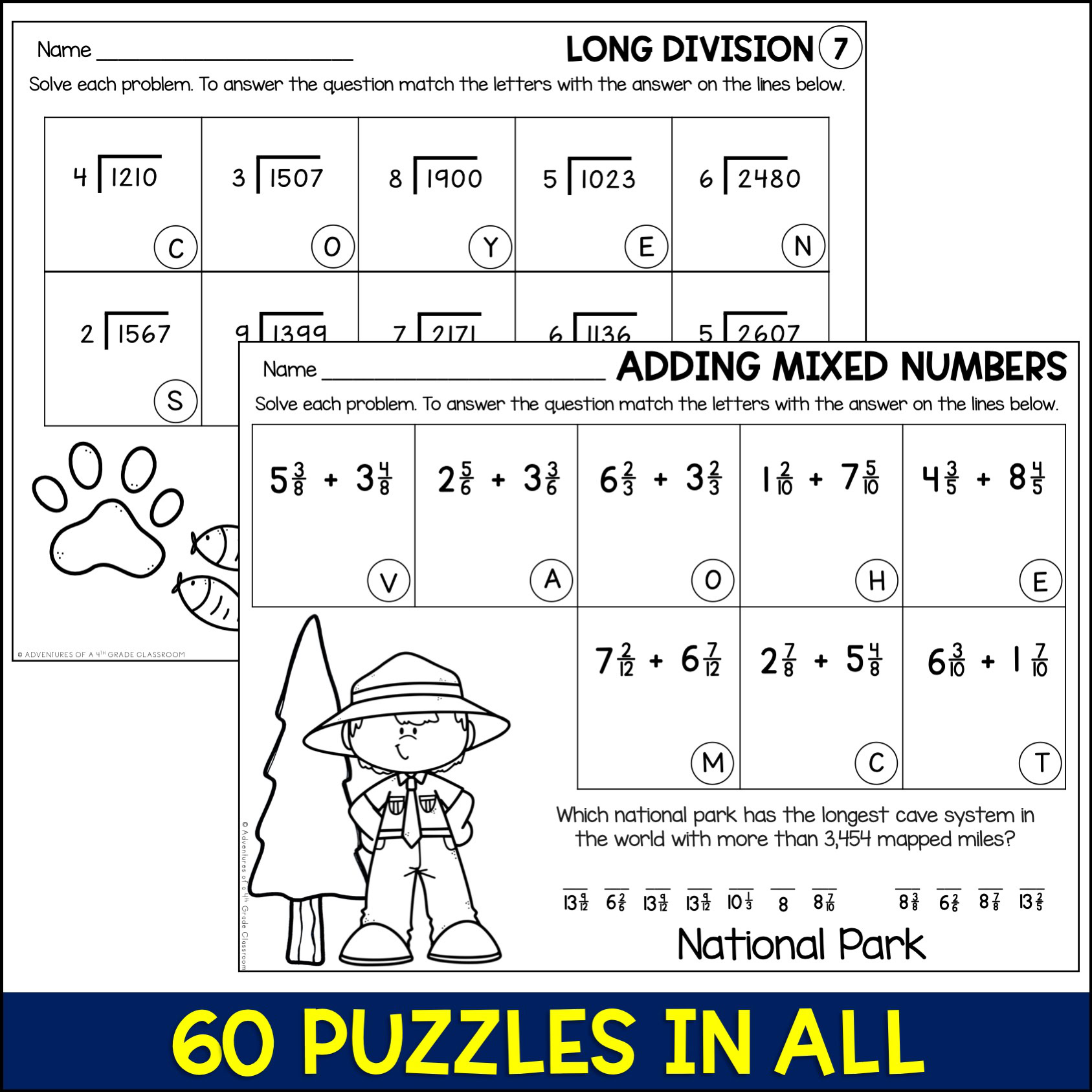 Math Review Puzzles – Adventures of a 4th Grade Classroom