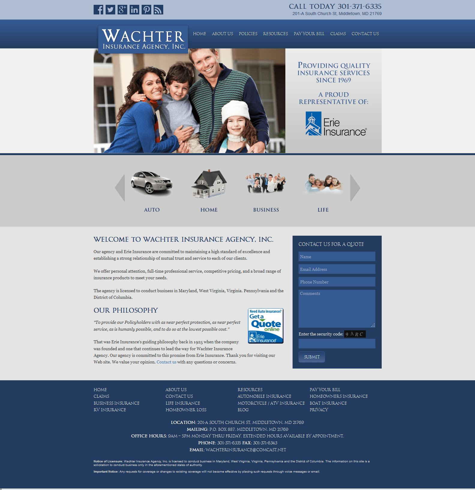 Adventure Web Productions Launches New Site: Wachter Insurance ...