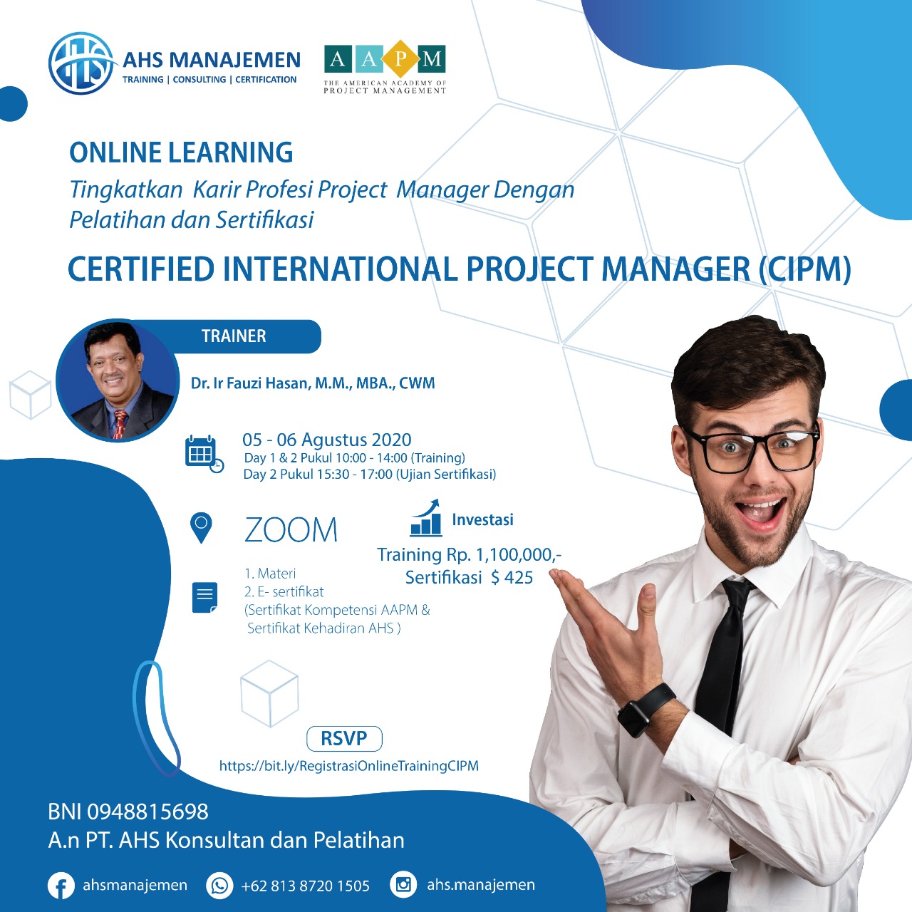 CERTIFIED INTERNATIONAL PROJECT MANAGER - CIPM (05 - 06 Agustus 2020 ...
