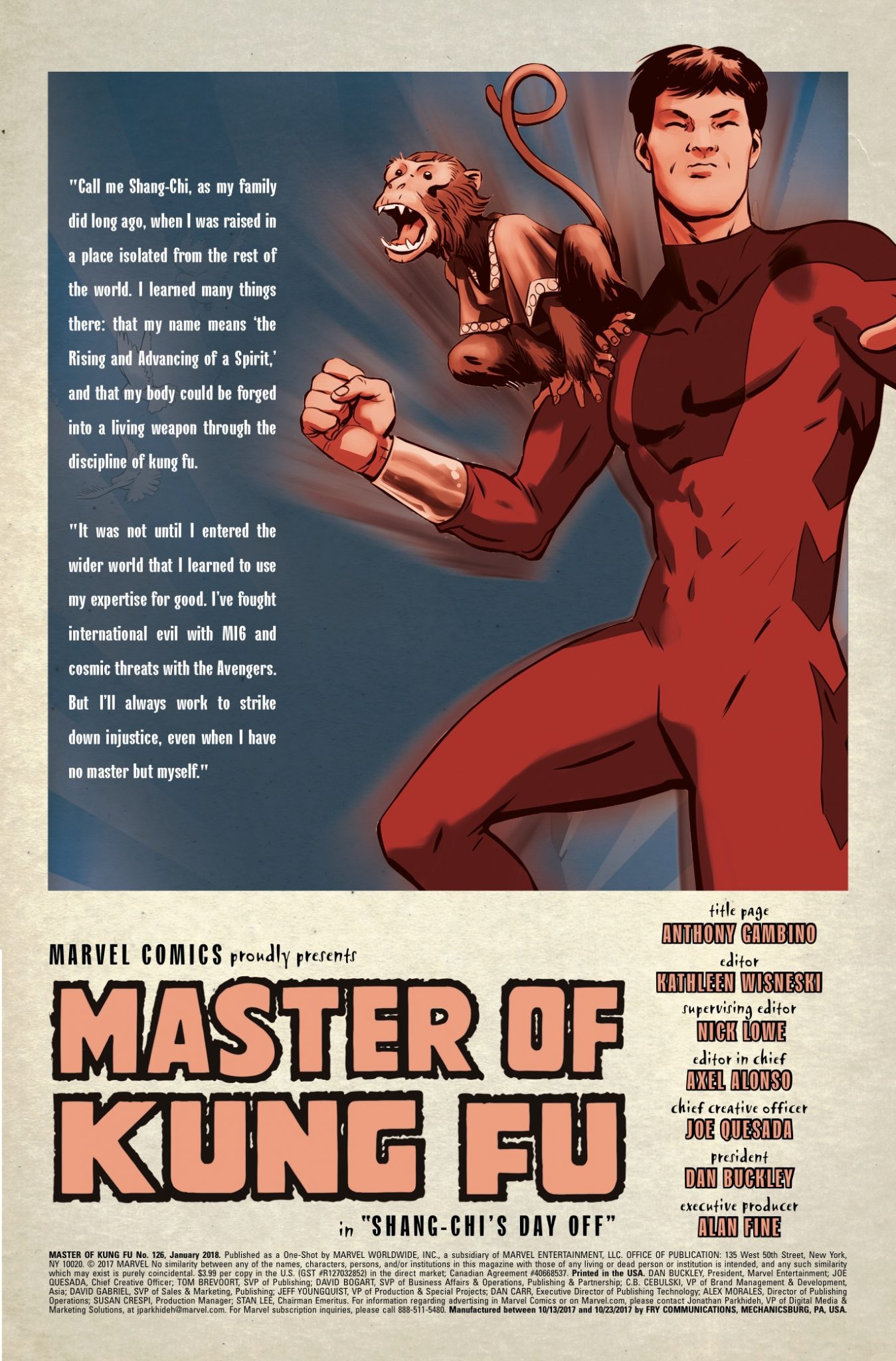 Marvel Preview: Master of Kung Fu #126 • AIPT