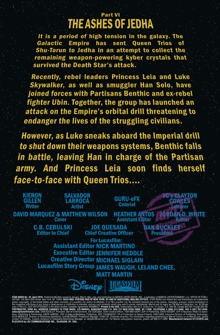 [EXCLUSIVE] Marvel Preview: Star Wars #43 • AIPT