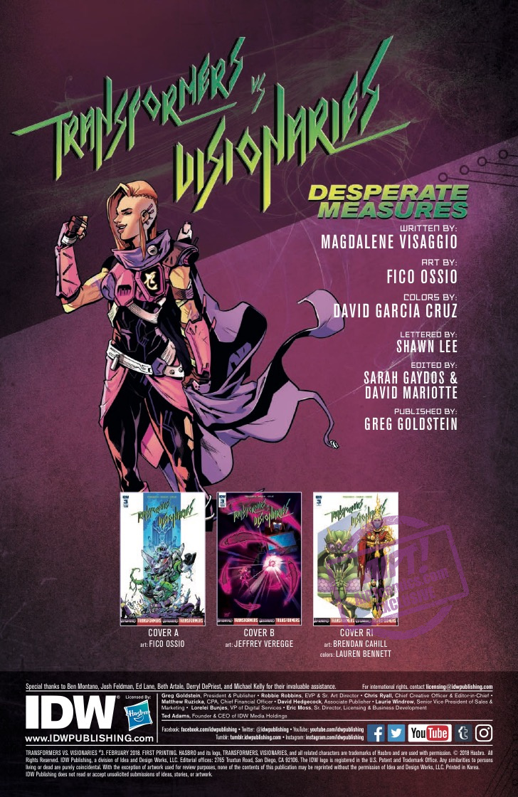 [EXCLUSIVE] IDW Preview: Transformers vs. Visionaries #3 • AIPT