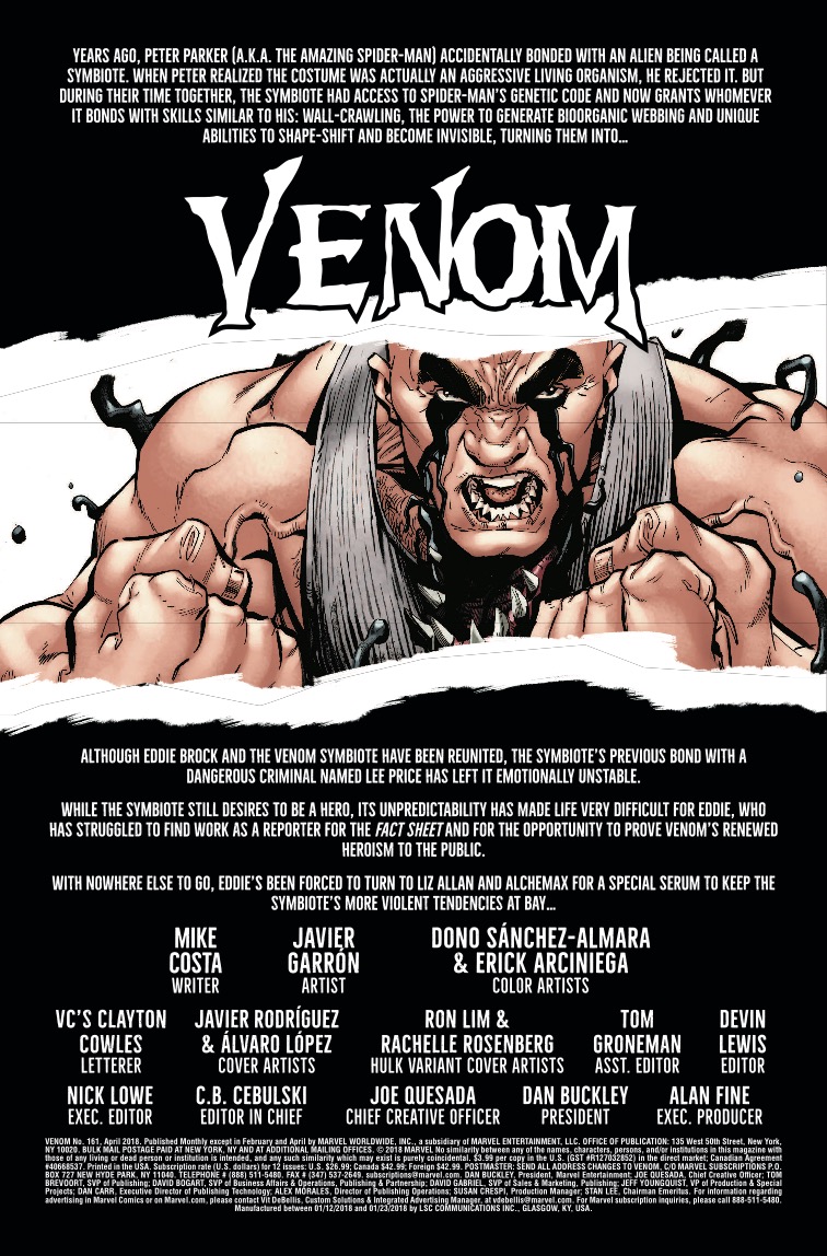 Marvel Preview: Venom #161 • AIPT