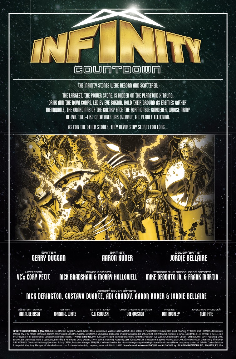 Marvel Preview: Infinity Countdown #1 • AIPT