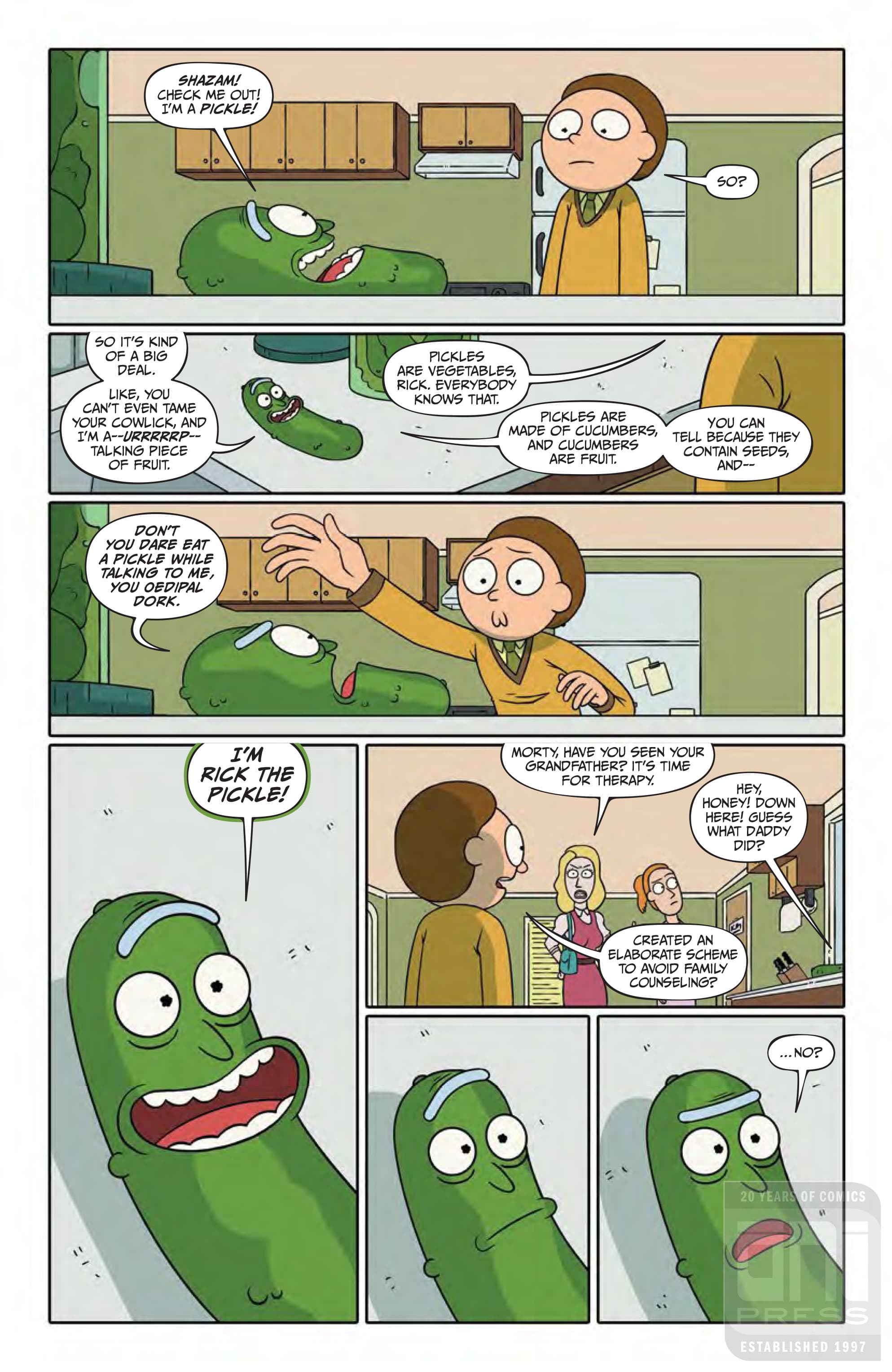 Oni Preview: Rick and Morty Presents: Pickle Rick #1 • AIPT
