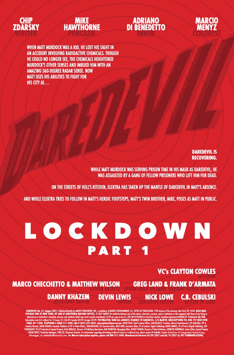 Marvel Preview: Daredevil #31 • AIPT