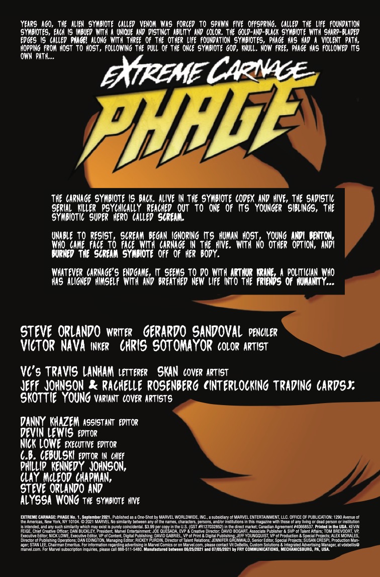 Marvel Preview: Extreme Carnage: Phage #1 • AIPT
