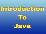 Introduction To Java Ajitation