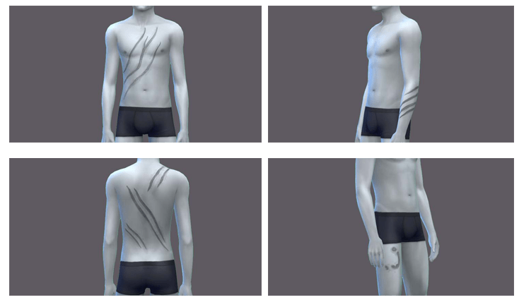 Werewolves Body Scars - AJ Nebula