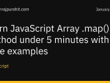 Learn Javascript Array Map Method Under 5 Minutes With Code Examples