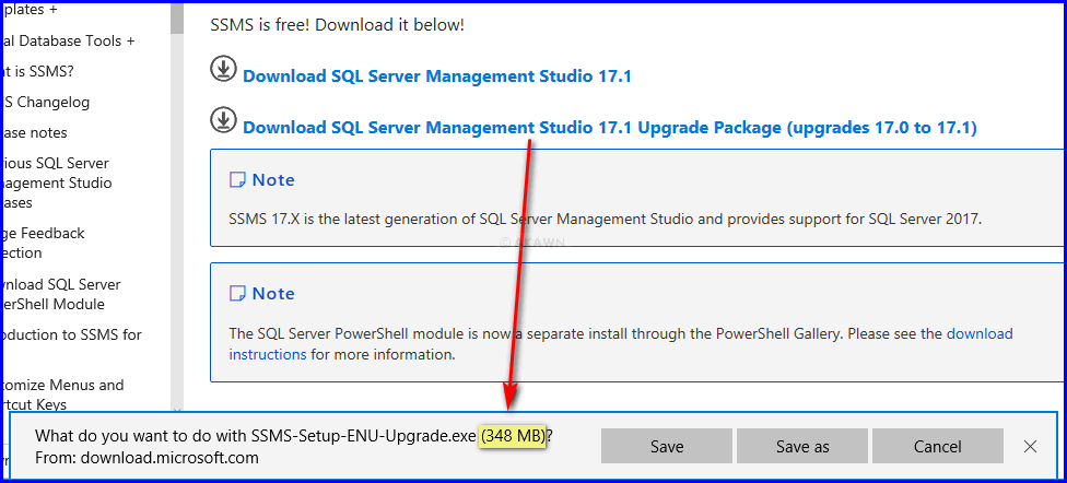 SSMS incremental upgrades – AKAWN