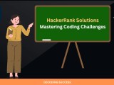 Hackerrank Solutions Mastering Coding Challenges