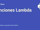 Funciones Lambda Python Docs