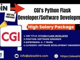 Cgi S Python Flask Developer Software Development Dynamic Opportunity