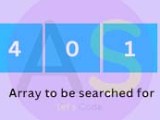 Class10 Icse Java Array Searching In Java Theory