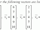 Vector Space Problems