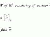 Vector Space Problems