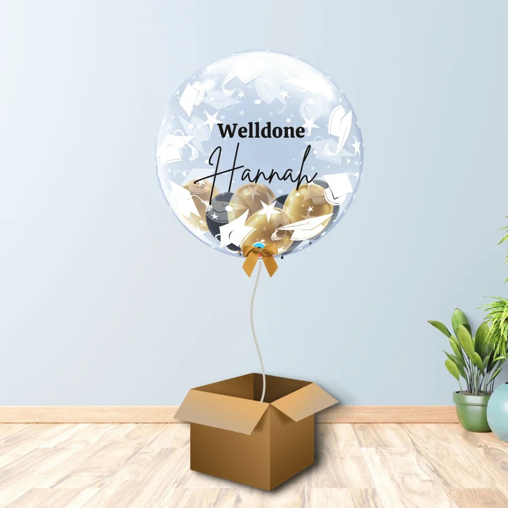 Personalised Graduation Bubble Balloon - Ali's Creationz