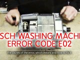 Bosch Washer Error Code E02 Causes How Fix Problem