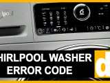 Whirlpool Washer Error Code Dr Causes How Fix Problem