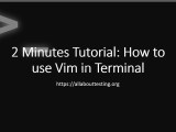 Vim Tutorial All About Testing