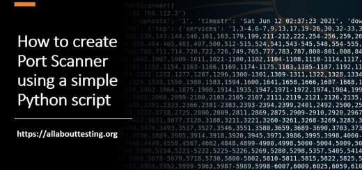 How To Create Port Scanner Using A Simple Python Script All About Testing