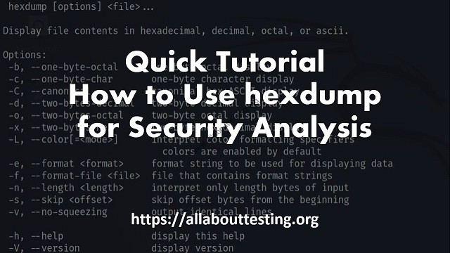 hexdump-tutorial | All About Testing