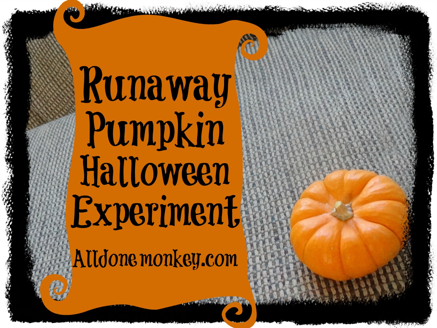 Runaway Pumpkin Halloween Experiment - All Done Monkey