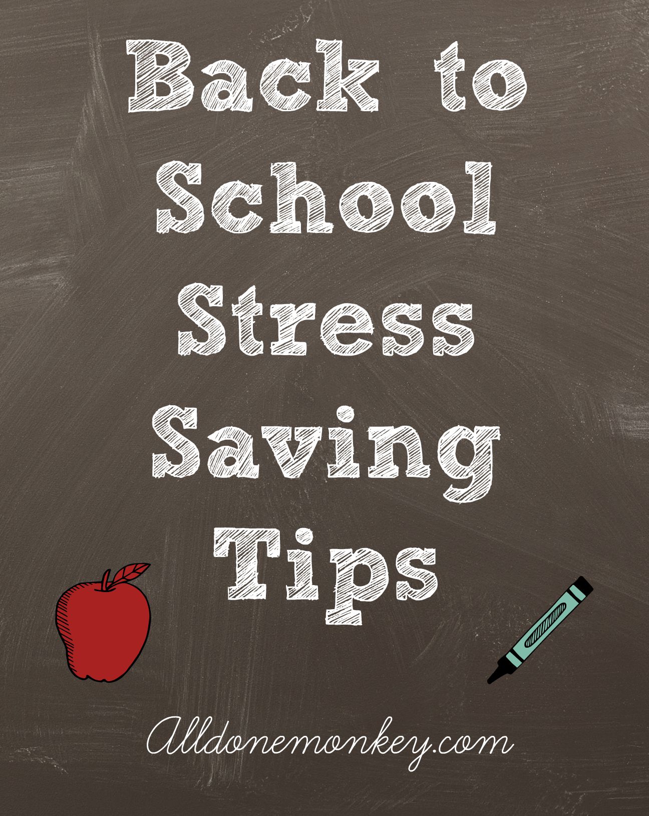 Back to School Stress Saving Tips