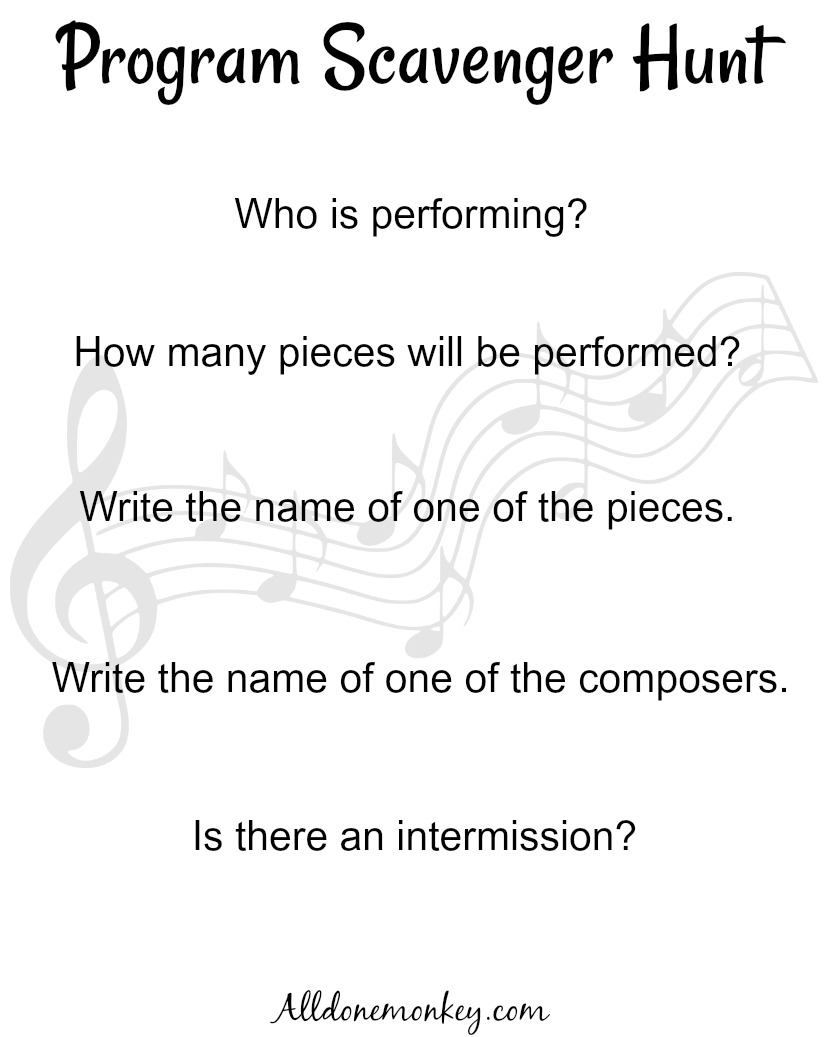 Music Appreciation: Classical Music Concert Activities for Kids - All ...