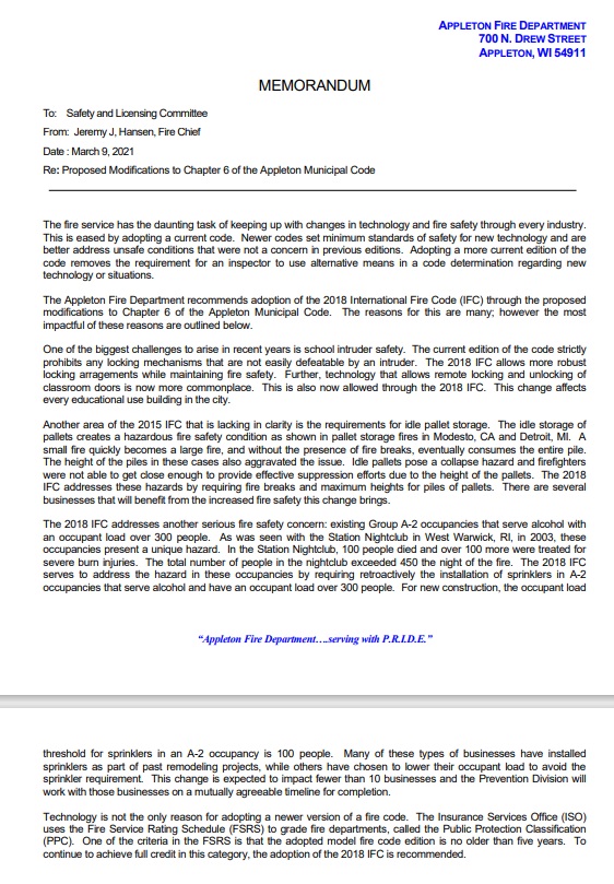 Safety And Licensing Committee Votes To Approve Updating The ...