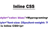 Inline Css In Html All Things Programming