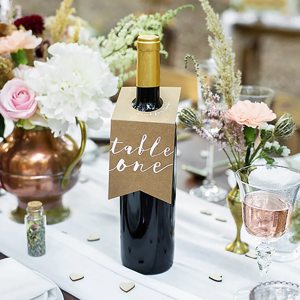 Kraft Table Numbers 1 10 All Tied Up Uk Ltd
