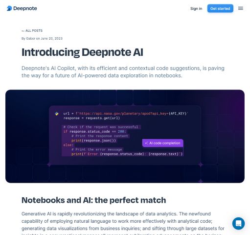 Introducing Deepnote Ai - Classic Gradient Art - Mobile