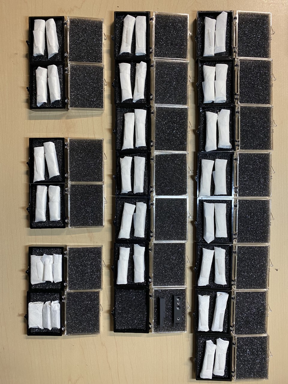 plastic boxes for Microtech use - Alpha Rho - Alpha Rho