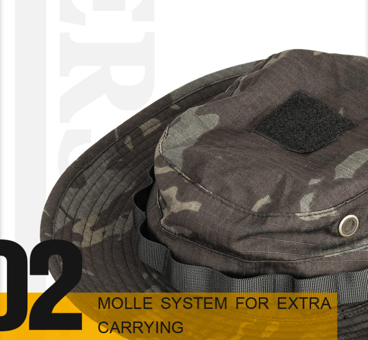 EMERSON - Sombrero táctico tipo Bonnie, Multicam Molle - Alpha Tactic