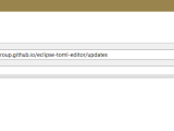 Toml Editor For Eclipse