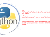 Syntaxerror Unicode Error Unicodeescape Codec Can T Decode Bytes