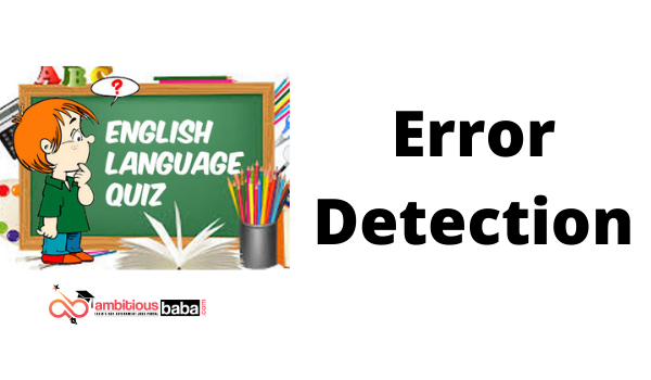 English language Quiz 10 based on Error Detection