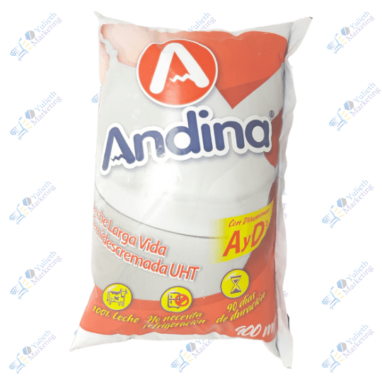 Andina Leche Semidescremada Funda 900 ml - Tienda Amiga