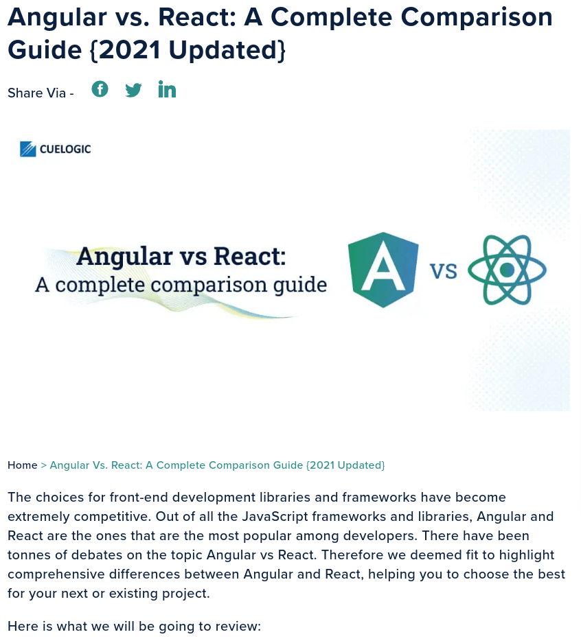 Read – Angular vs. React: A Complete Comparison – Simon Le Pine ...