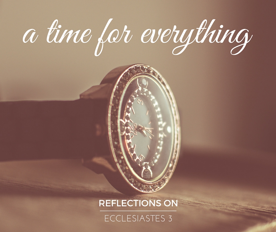 A Time for Everything: Reflections on Ecclesiastes 3 » Amusing Ames